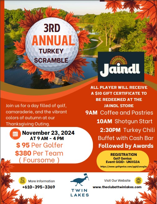 3rd Annual Turkey Scramble - The Club at Twin Lakes